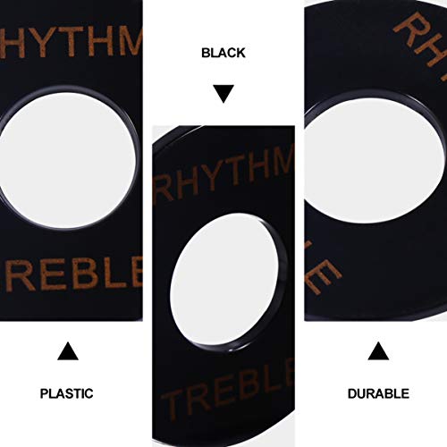 ERINGOGO Guitar Accessories 4 Pcs Plastic Switch Rhythm Treble Ring Guitar Toggle Switch Plate Guitar Toggle Switch Washer Plates Toggle Marker Switch Plates