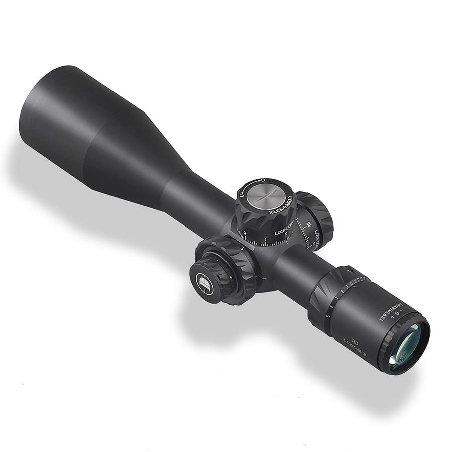 DISCOVERYOPT HD 5-30x56 FFP First Focal Plane (FFP) Rifle Scope with Red Illuminated Reticle and Parallax Adjustment High Definition Hunting Scope