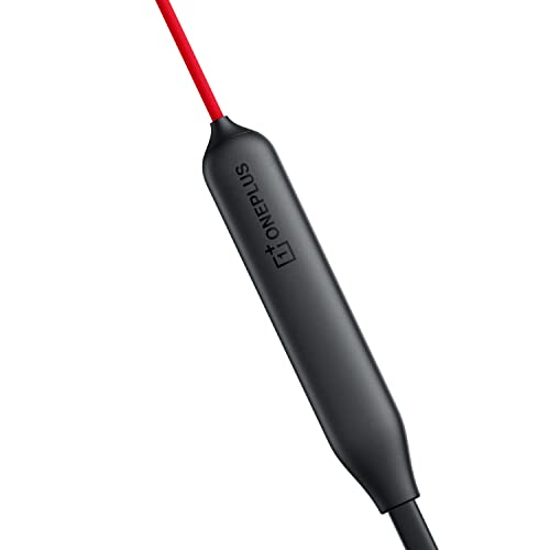 OnePlus Bullets Wireless Z2 Bluetooth 5.0 in Ear Earphones, Bombastic Bass – 12.4 mm Drivers, 30 Hrs Battery Life (Acoustic Red)