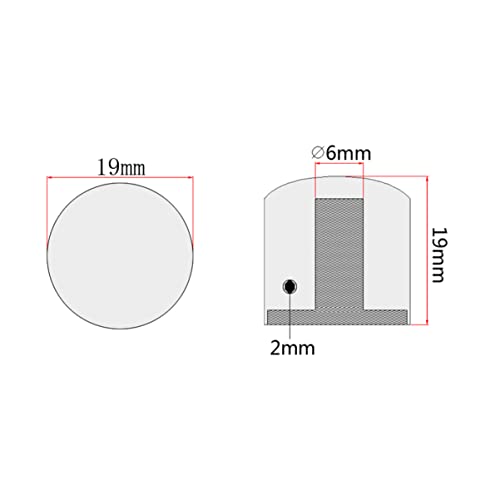 ERINGOGO Guitar Pedals 2pcs Tone Brass Keys Electronic Caps Dome Screws Bass Replacement Electric Knobs Parts Volume And Knob Control with for Guitar Metal Guitar Pedal