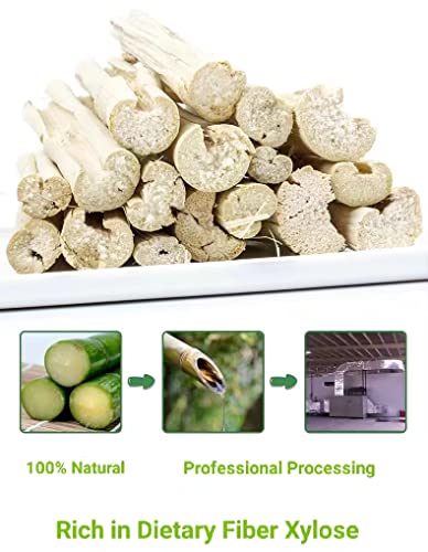 XLpeixin 300g Snacks Sweet Bamboo Chew Toy for Rabbits Chew Sticks for Hamster Chinchilla Guinea Pig,Molar Treats Snack for Small Animalsā¦