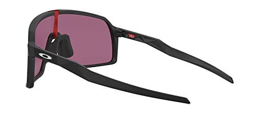 Oakley Men's OO9406 Sutro Rectangular Sunglasses, Matte Black/Prizm Road, 37 mm