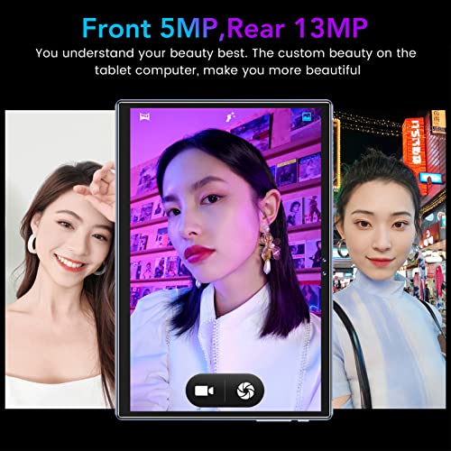 Jectse for Tablet, 10.1 Inch Tablet 6GB RAM 128GB ROM 2.4 5G WiFi Tablet with 5MP 13MP Camera, Octa Core Dual SIM Tablets, 8800mAh IPS HD Touch Screen, Golden