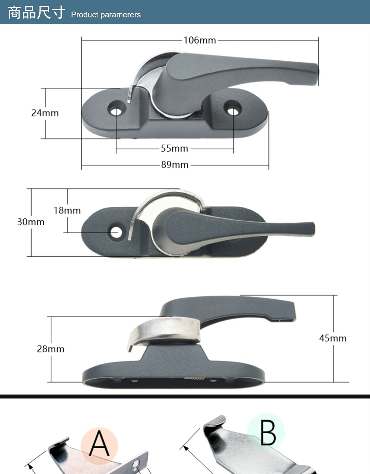CXDTBH Stainless Steel Doors and Windows Lock Window Door Lock Sash Jammer Sash Jammer Security Lock