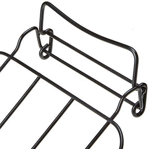 Goodcook Quick Roaster Pan and locking rack, with juice gathering pools for easier, safer, faster basting, 17x12x3 inches, Grey