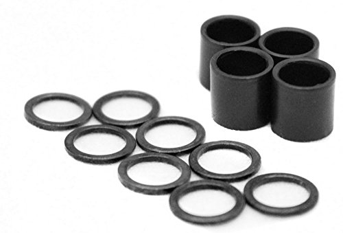Krux Skateboard Bushings Worlds Best Cushions Medium Hard 92A White with Dime Bag Axle, Kingpin Nuts and Speed Kit - Rebuild/Refresh Pack That fits Almost All Skateboard Trucks