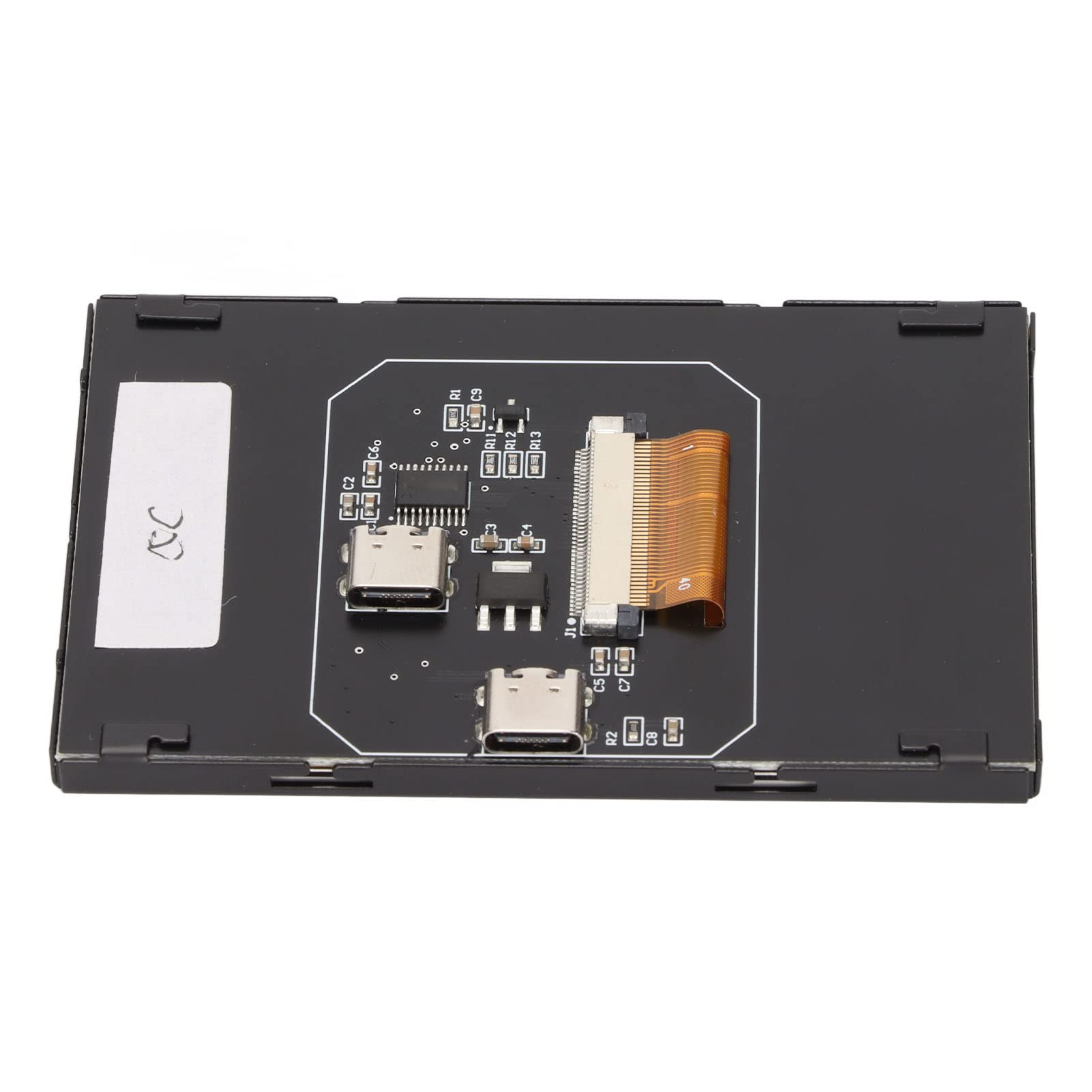 Fabul PC Sensor Panel Display, Clear View 360° Rotation PC Temperature Display Display Horizontal Vertical Screen Replacement for CPU for 3.5 Inch IPS PC Case