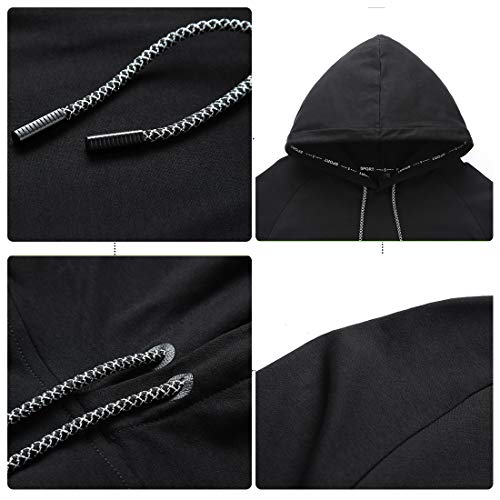 DOSLAVIDA Men's Tracksuit Long Sleeve Athletic Sweat Suits 2 Piece Outfit Running Jogging Sweatsuit With Hood