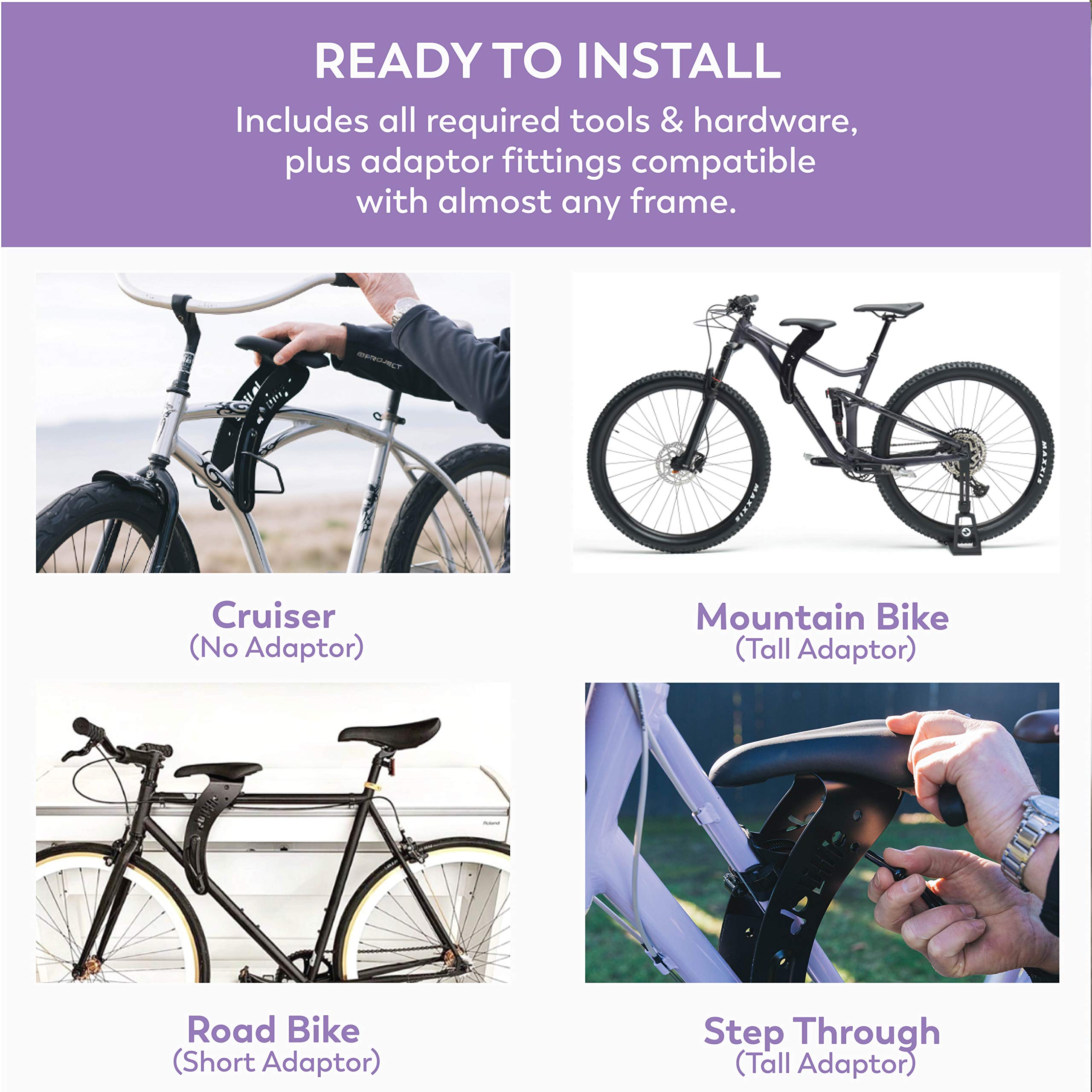 DO LITTLE Front-Mounted Kids Bike Seat for Active Riding, Biggie (Fits Large Frames & eBikes)