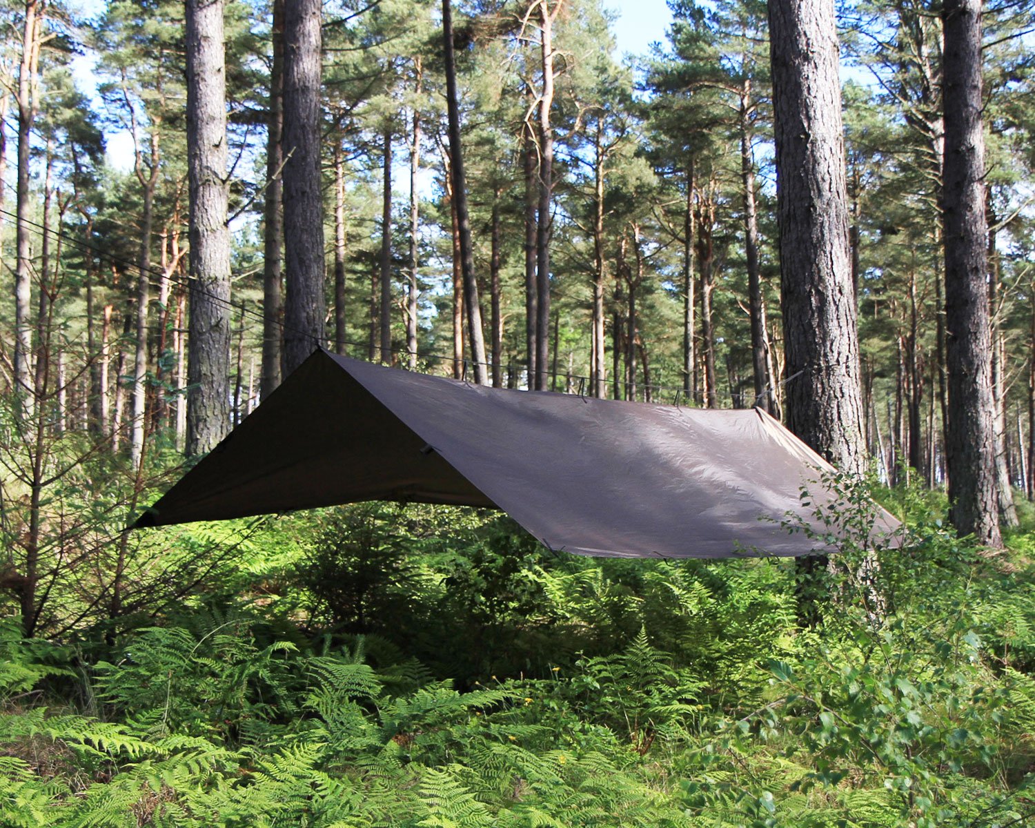 DD Hammocks - DD Tarp XL - Coyote brown (15ft x 10ft) - 100% Waterproof Lightweight & Multifunctional Rainfly Extra Large Tarp Tent Shelter for Camping Bushcraft & Hiking Adventure