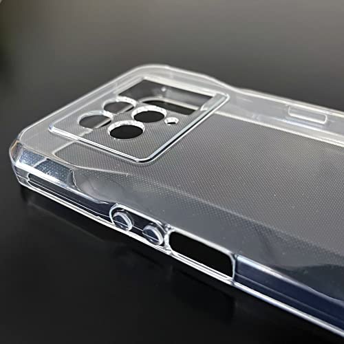 Ytaland for DOOGEE V20 case, Crystal Clear Soft Silicone Shockproof TPU Transparent Bumper Protective Phone Case Cover