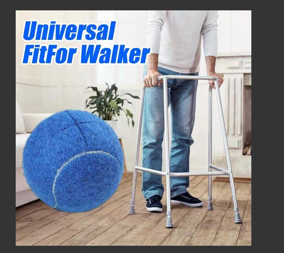 Damooo 4/8 PCS Precut Walker Tennis Balls, Universal Walker Glide Balls, Walker Accessories Glides for Chair Legs and Floor Protection (4pack, purple)