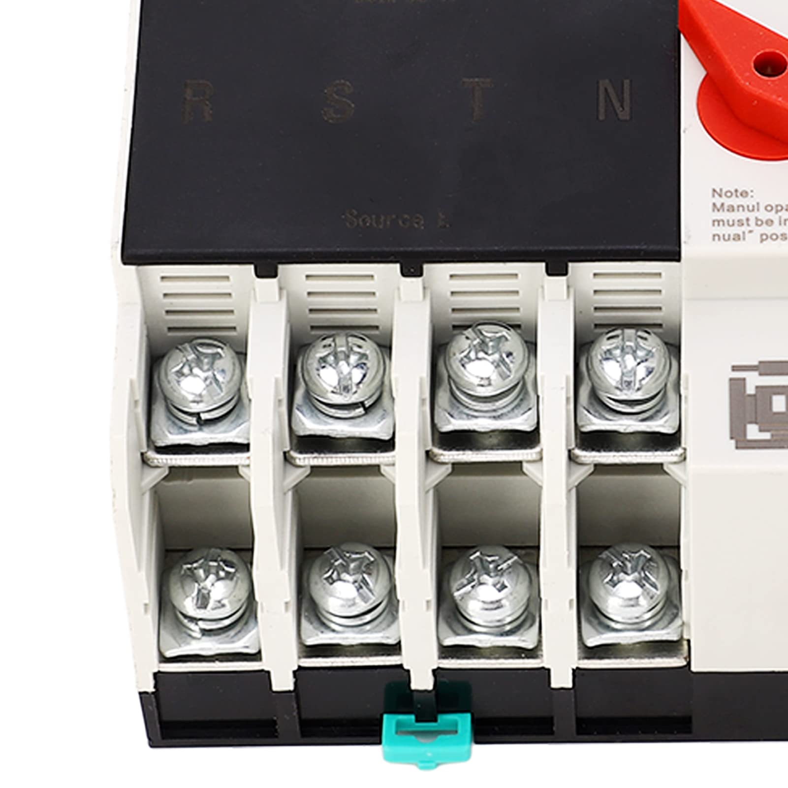 Dual Power Automatic Transfer Switch, NLQ3 125 4P 100A 110V Mini ATS Electrical Selector Switches Din Rail Mounted Dual Power Switch Generator Changeover Switch for Emergency Power