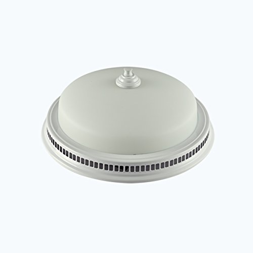 Lift Bridge Kitchen & Bath DRND110WHT Ceiling Bath Fan with Light & Glass Globe, White