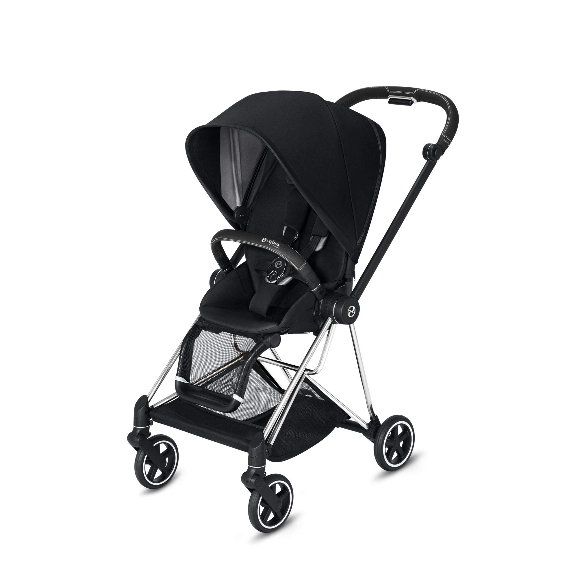 Cybex Mios 2 Travel System Chrome/Black Frame Premium Black Seat