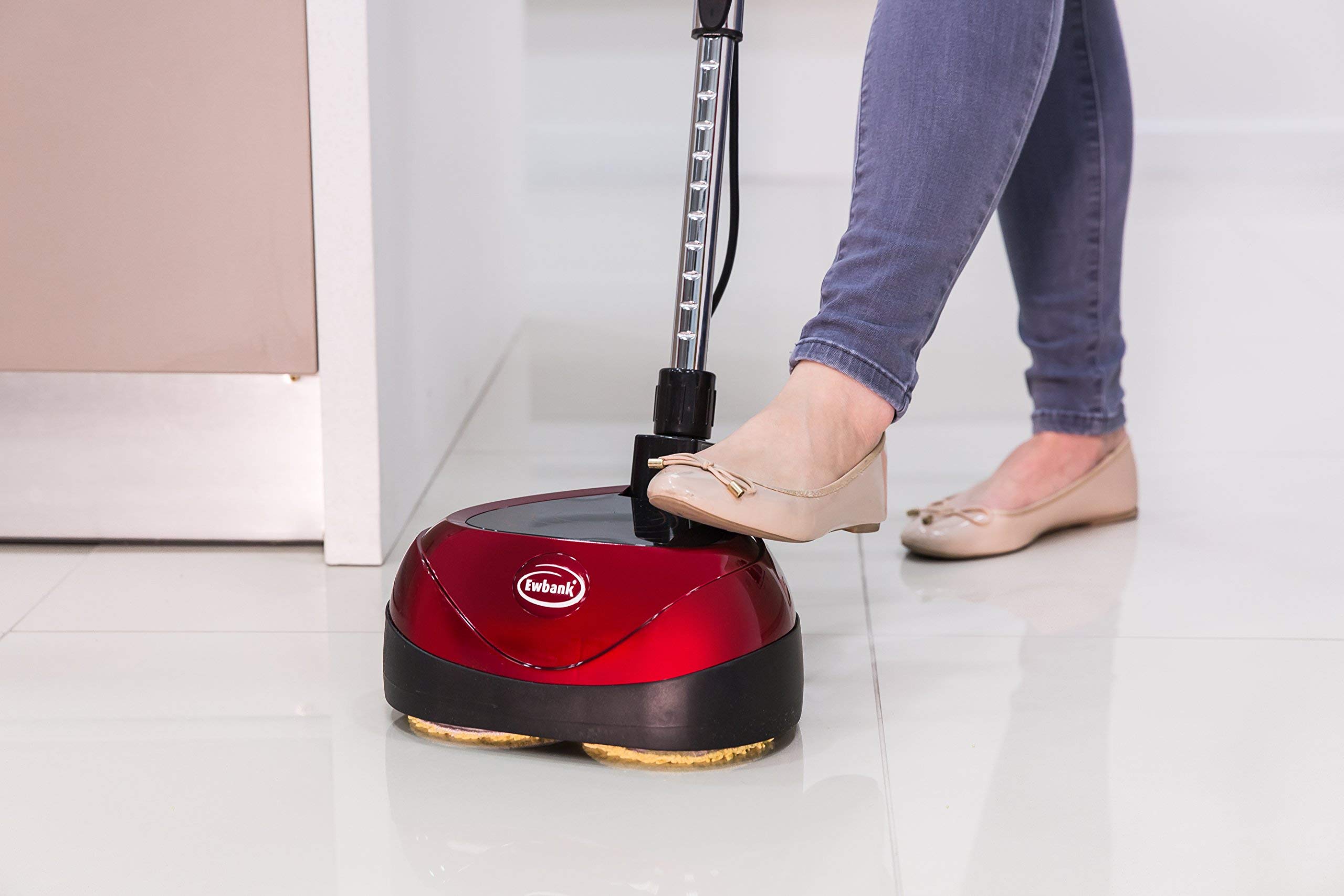 Ewbank Multi-Use Floor Cleans, Scrubs, Polishes, Red (Renewed)