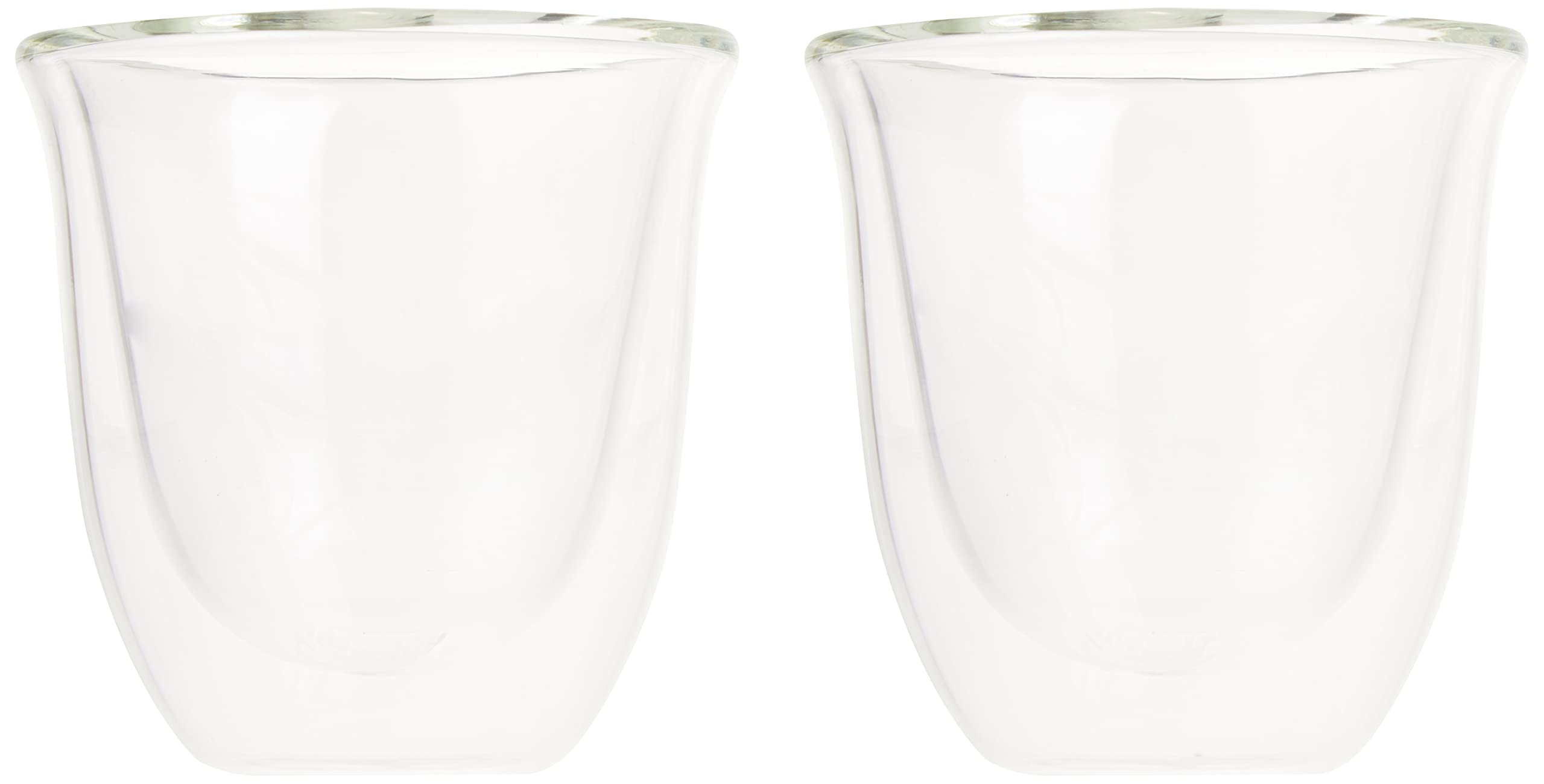 De'Longhi ECAM35020B Dinamica Automatic Coffee & Espresso Machine TrueBrew (Iced-Coffee), Black & DeLonghi Double Walled Thermo Espresso Glasses, Set of 2, Regular, Clear