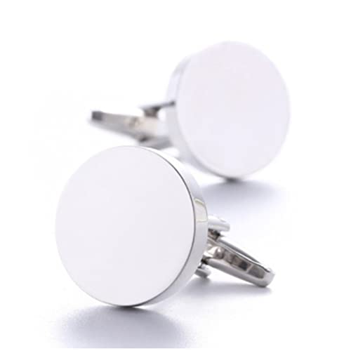 French Round Shirt Cufflinks Dress Buttons Cuff Buttons Four Colors (Color : D, Size : One Size) (D One Size)