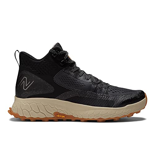 New Balance Men's Fresh Foam X Hierro V1 Mid-Cut Trail Running Shoe, Black/Timberwolf, 10
