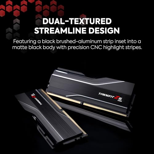 G.SKILL Trident Z5 Neo Series (AMD Expo) DDR5 RAM 64GB (2x32GB) 6000MT/s CL30-40-40-96 1.40V Desktop Computer Memory UDIMM - Matte Black (F5-6000J3040G32GX2-TZ5N)