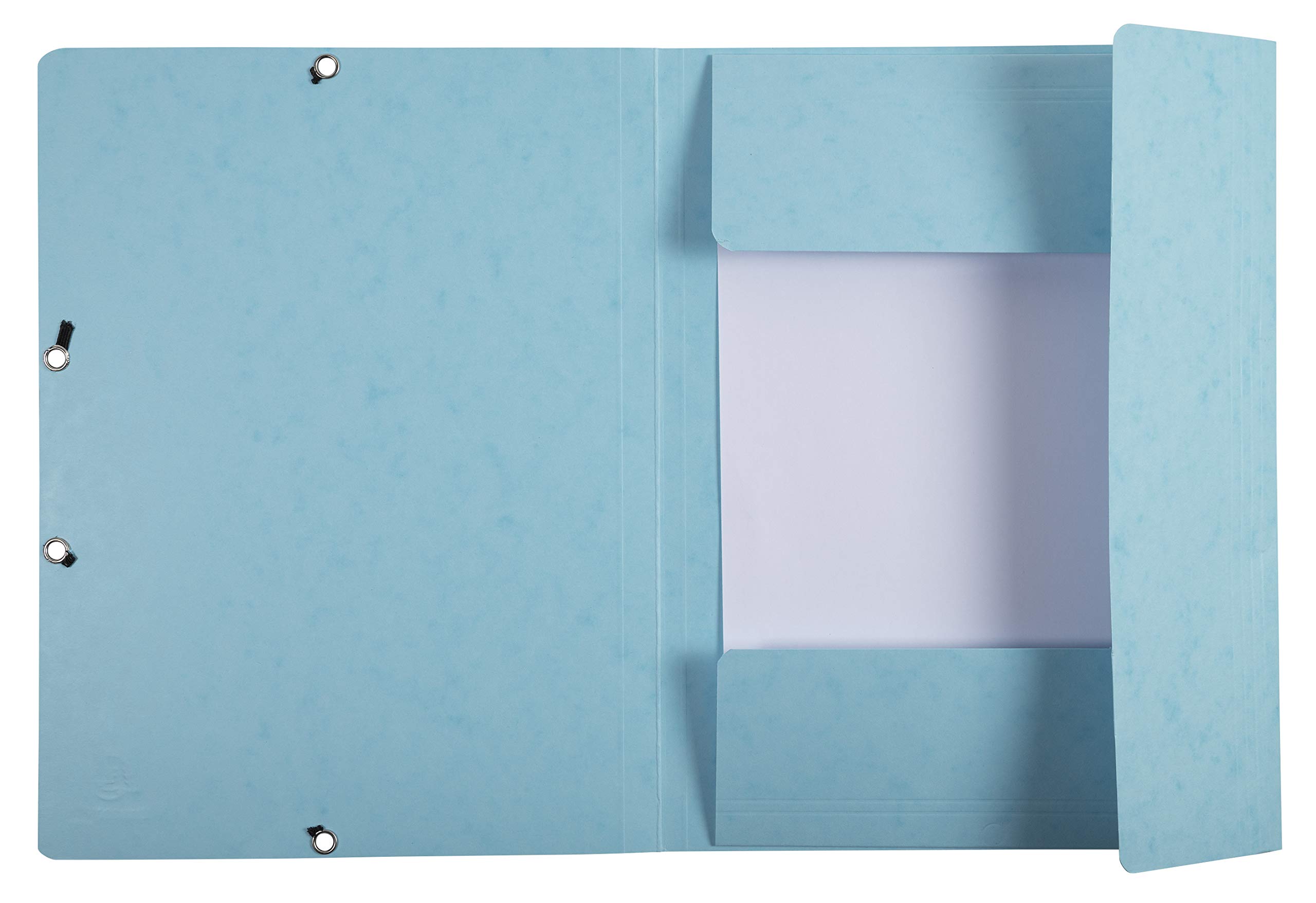 Exacompta 55560E Elasticated Document Folder with 3 Flaps in Glossy Card 400 g/m2 for A4 Document Filing Assorted Colours