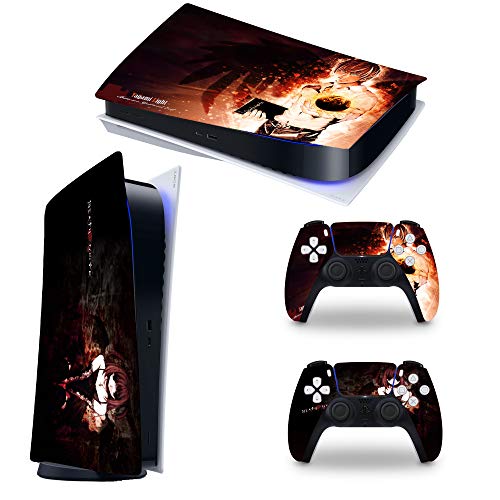 Dead Book - PS5 Standard Edition Skin Console and 2 Controller, Vinyl Decal Sticker Full Cover Protective