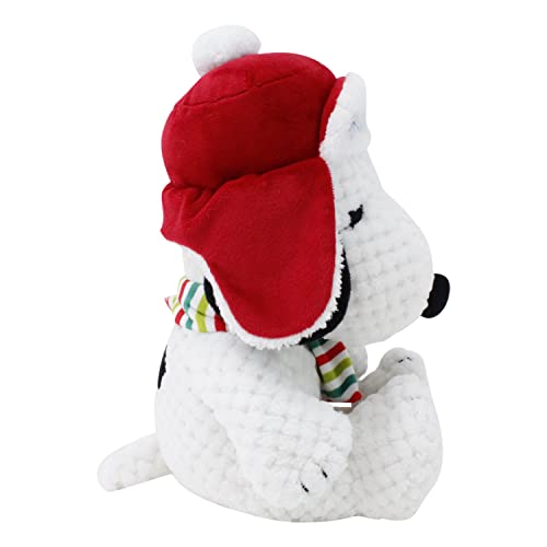 DanDee Peanuts | 12” Singing and Light Up Animated Holiday Snoopy | Officially Licensed Collectible Plush, White