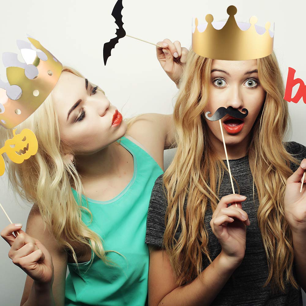 SIQUK 27 Pieces Golden Paper Crown Party Gold Crowns Hats King Crowns for Party and Celebration