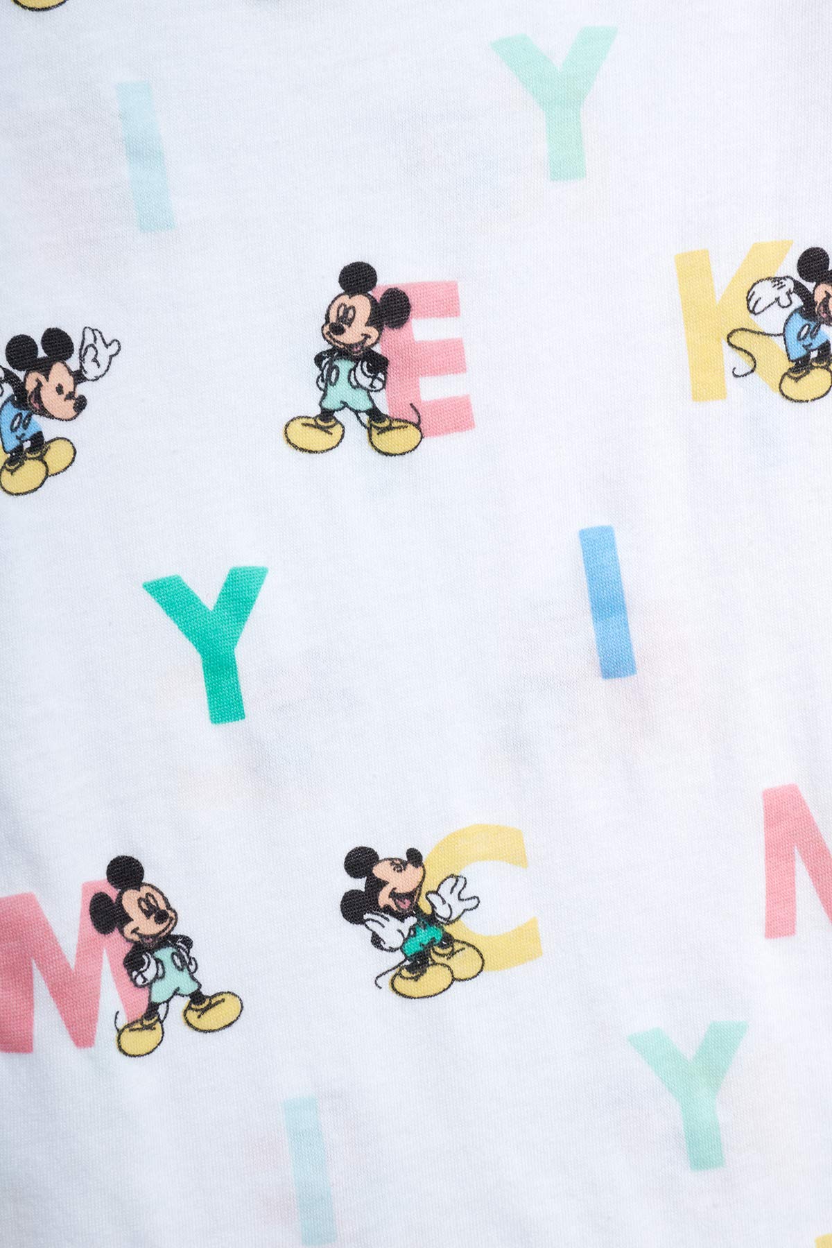 Disney Baby Boys? Mickey Mouse Romper - 4 Piece Newborn Layette Bodysuit (0-24M), Size 12M, Mickey Red/White