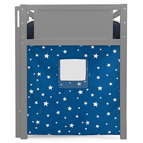 Delta Children Loft Bed Tent - Curtain Set for Twin Loft Bed (Bed Sold Separately), Blue Stars