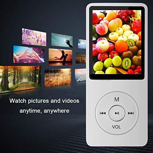 MP3 Player, Music Player with 16GB Micro SD Card, Build-in Speaker/Photo/Video Play/FM Radio/Voice Recorder/E-Book Reader, Supports up to 128GB