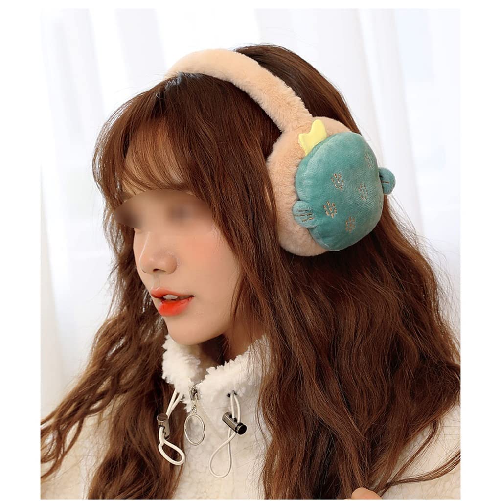 DSFEOIGY Women's Adjustable Fruit Earmuffs Winter Warm Folding Earmuffs Ear Warmers Cartoon Male Ear Bags Ear Muffs