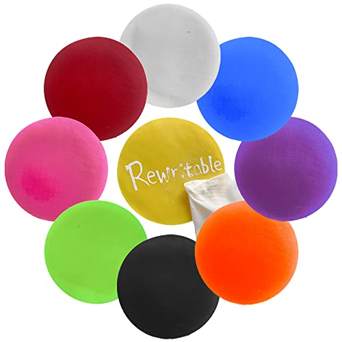 MR-LABEL β 4" Rewritable Carpet Markers β 9-Color Carpet Spots - Circle Spot Markers for Preschool Classroom - Line Up Dots -Carpet Dots for Teacher Supplies|family Games|homeschooling(36 pcs)