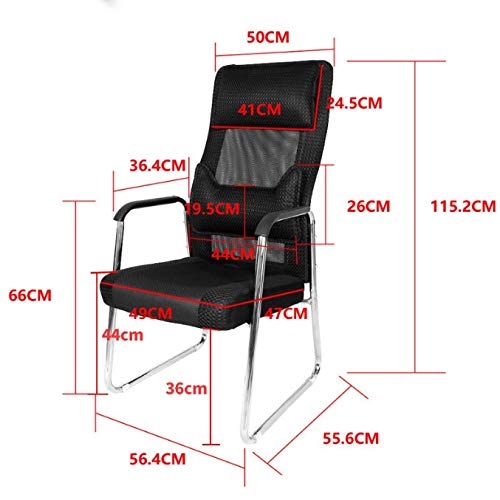 DOUBAO Conference Chair Office Chair Parlor Training Chair Arched Staff Chair Computer Mesh Chair Executive Side Reception Chair with Sled Base