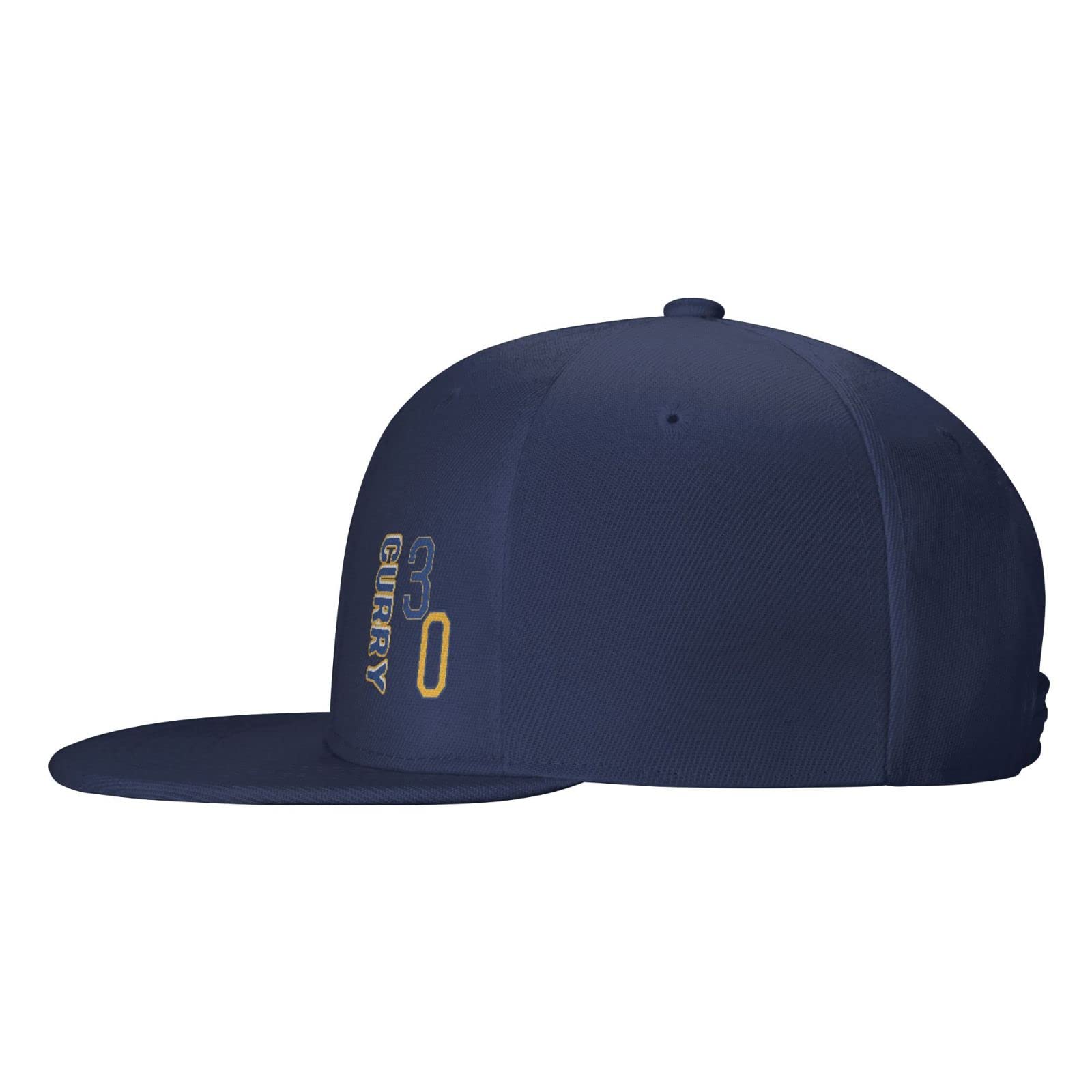 Elehuv Basketball Curry Adult Snapback Hats for Men Women, Adjustable Flat Bill Baseball Cap, Advanced Trucker Fitted Cap Navy