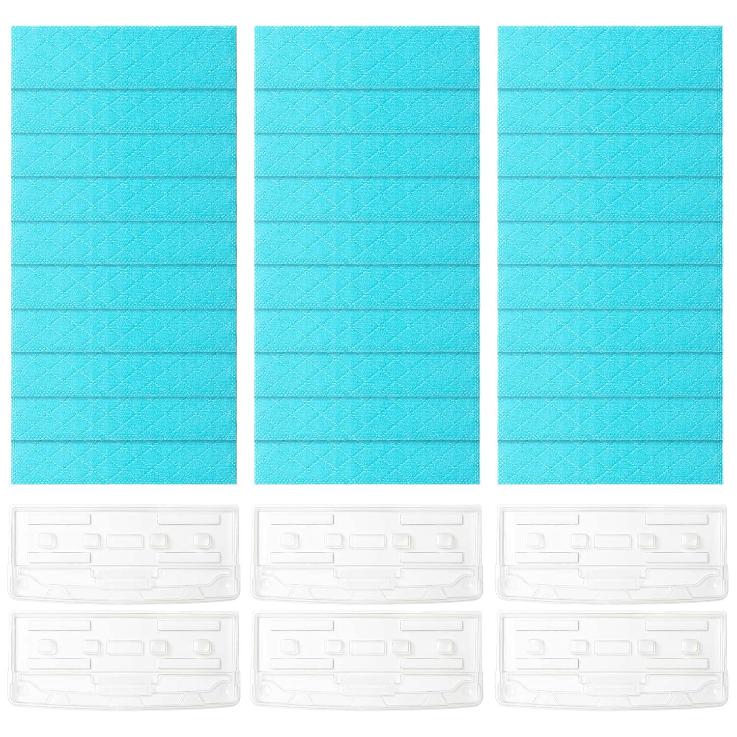 eufy HomeVac Disposable Replacement Mop Kit, HomeVac H30 Series Accessory, Includes 6 Module Attachments and 30 Disposable Cloths