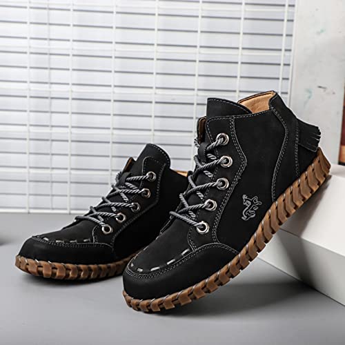 FASDNENDYS 2022 Women's and Winter Border Foreign Trade Large Size High Top British Style Summer Comfy Shoes Women Black