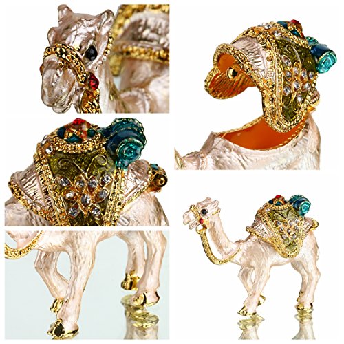 YU FENG Cute Owl And Camel Animal Trinket Jewelry Box
