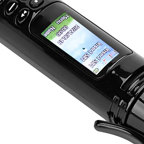Yunseity Pen Mini Cell Phone Bluetooth Dialer 0.96in Tiny Screen Mobile Phone Support GSM Dual SIM Max 32G TF Card with Camera Flashlight Radio Music Player Rechargeable Mini Pen Cellphone