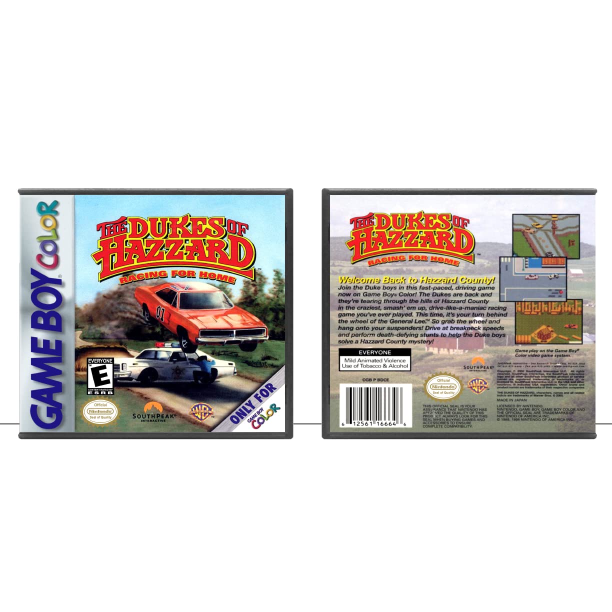 Dukes of Hazzard, The | (GBC) Game Boy Color - Game Case Only - No Game