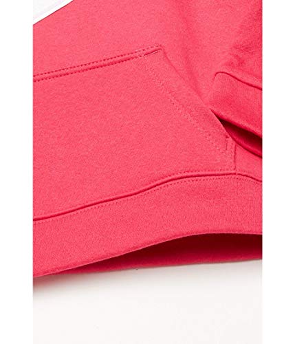 Nike Baby Girl's Sueded Fleece Iridescent Logo Pullover Hoodie (Toddler) Rush Pink 2 Toddler