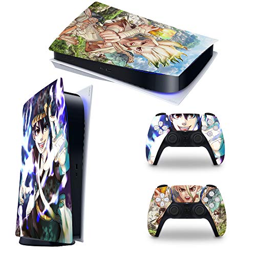 Doctor Anime - PS5 Digital Edition Skin Console and 2 Controller, Vinyl Decal Sticker Full Cover Protective