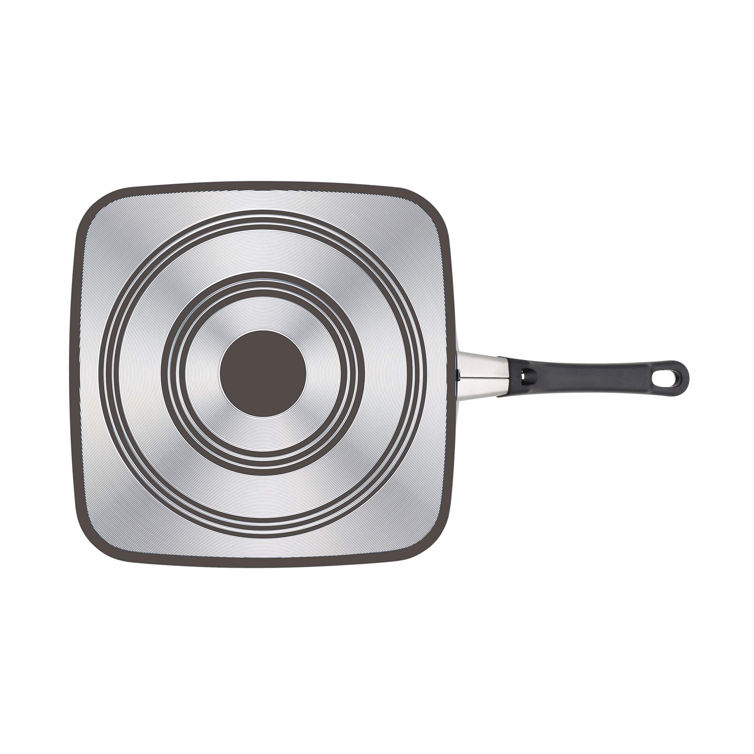 Farberware 21582 Dishwasher Safe High Performance Nonstick Frying Pan with Glass Lid / Nonstick Deep Skillet, 12 Inch, Black