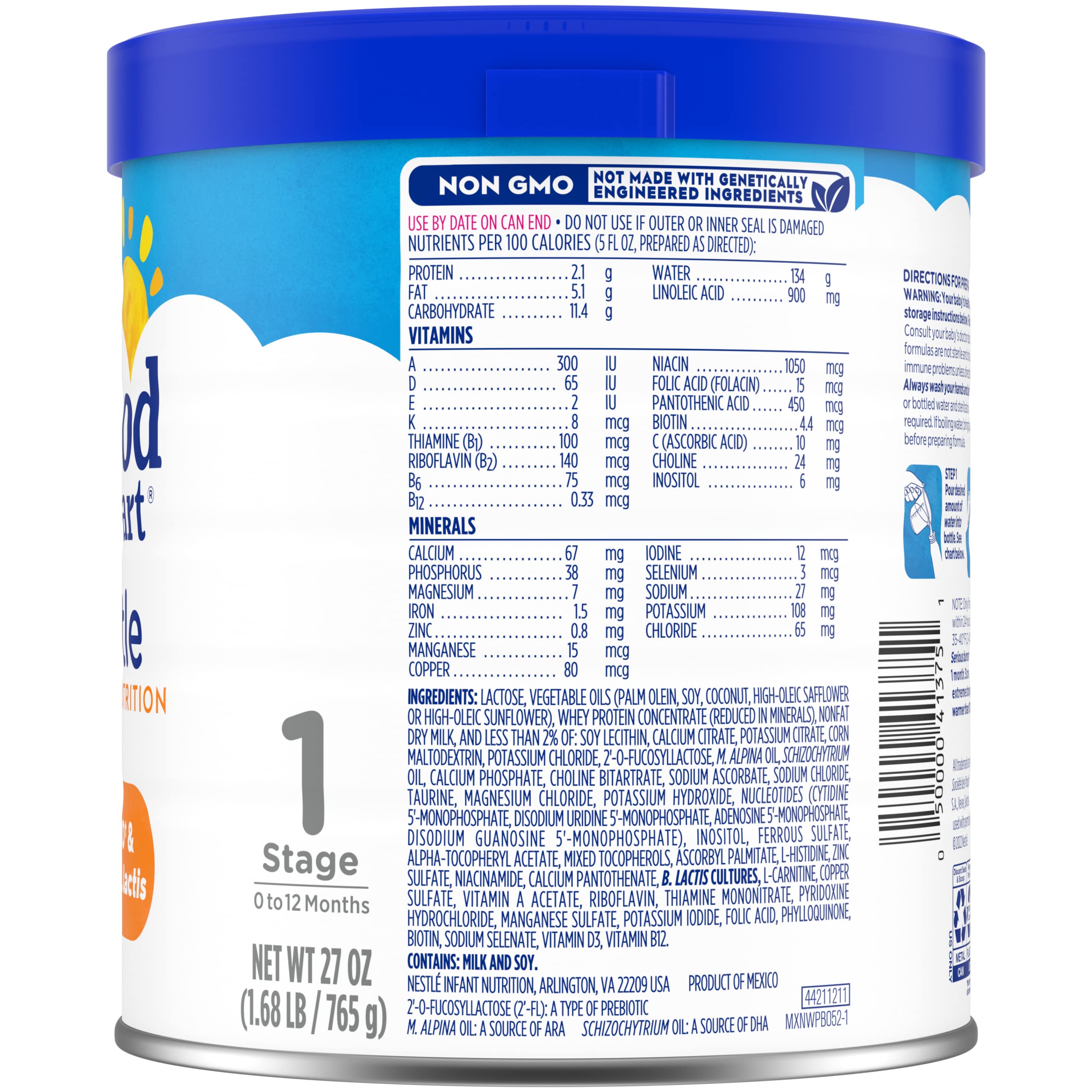 Gerber Good Start- Baby Formula Powder, Gentle, Stage 1, 27 oz
