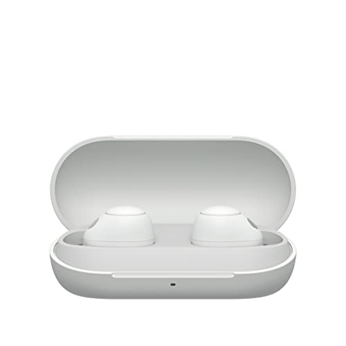 Sony WF-C700N Truly Wireless Noise Canceling in-Ear Bluetooth Earbud Headphones with Mic and IPX4 Water Resistance, White