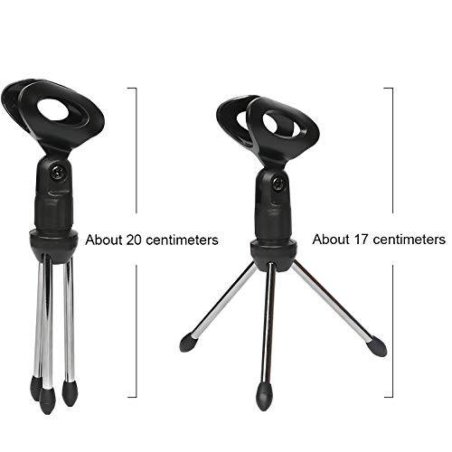 Depusheng Mini Portable Table Tops Microphone Tripod Zinc Alloy Mic Stand Bracket Desktop Adjustable Microphones Tripods Holder