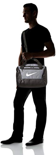 NIKE Brasilia X-Small Duffel - 9.0, Flint Grey/Black/White
