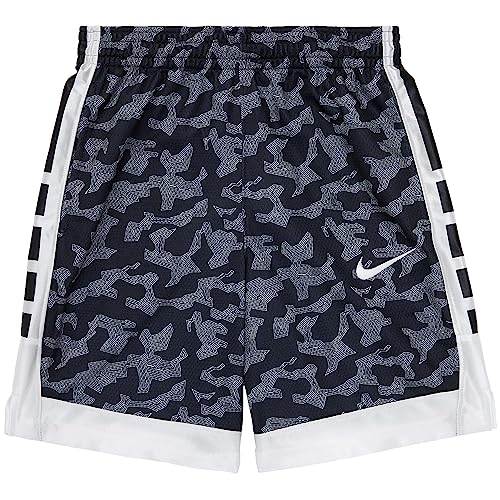 Nike Dri-FIT™ Elite All Over Print Shorts (Little Kids/Big Kids) Black/White/White