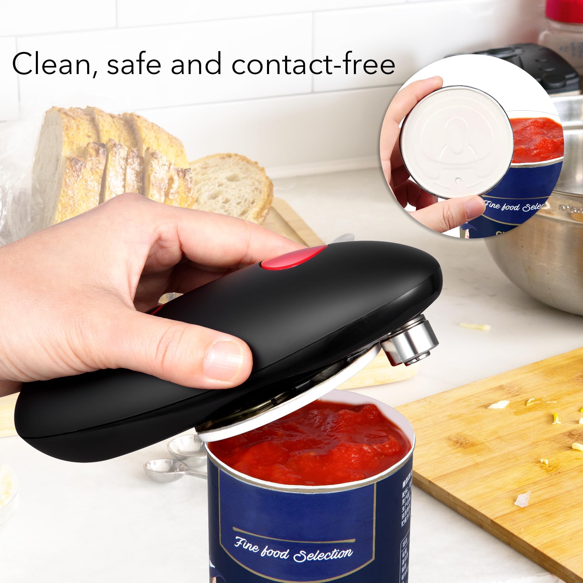 Dartwood Electric Can Opener - Automatic Grip and Battery Operated - Great Addition to Your Kitchen Accessories (Battery Not Included)