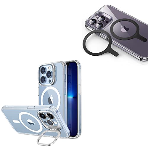 ESR for iPhone 13 Pro Max Phone Case, Compatible with MagSafe Bundle MagSafe Ring 360 (HaloLock), MagSafe Sticker, MagSafe Magnet